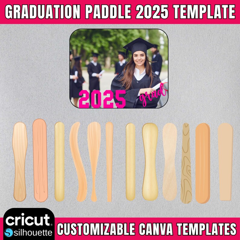 Grad Paddle Fan Template Bundle, Grad Fan, Graduation Fan Template ...