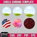 Circle Earring Template Bundle Svg, Earring Template Svg, Circle ...