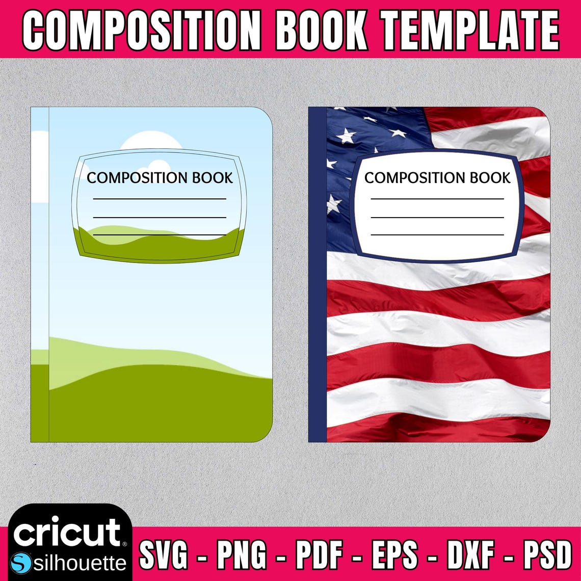 Composition Book Template, Custom Composition Notebook, Composition ...