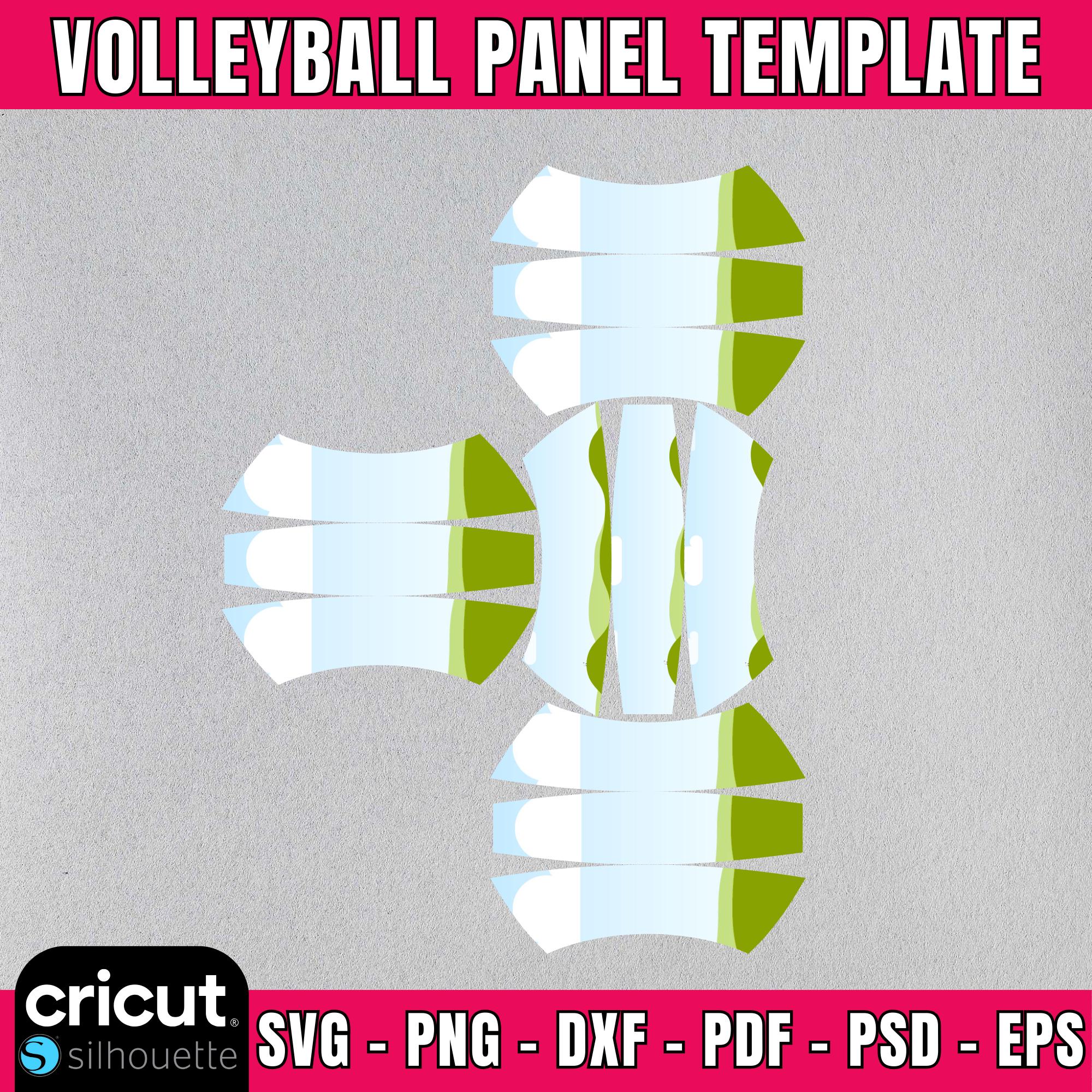 Volleyball Panel Template, Volleyball Panel BLANK Template, Custom ...