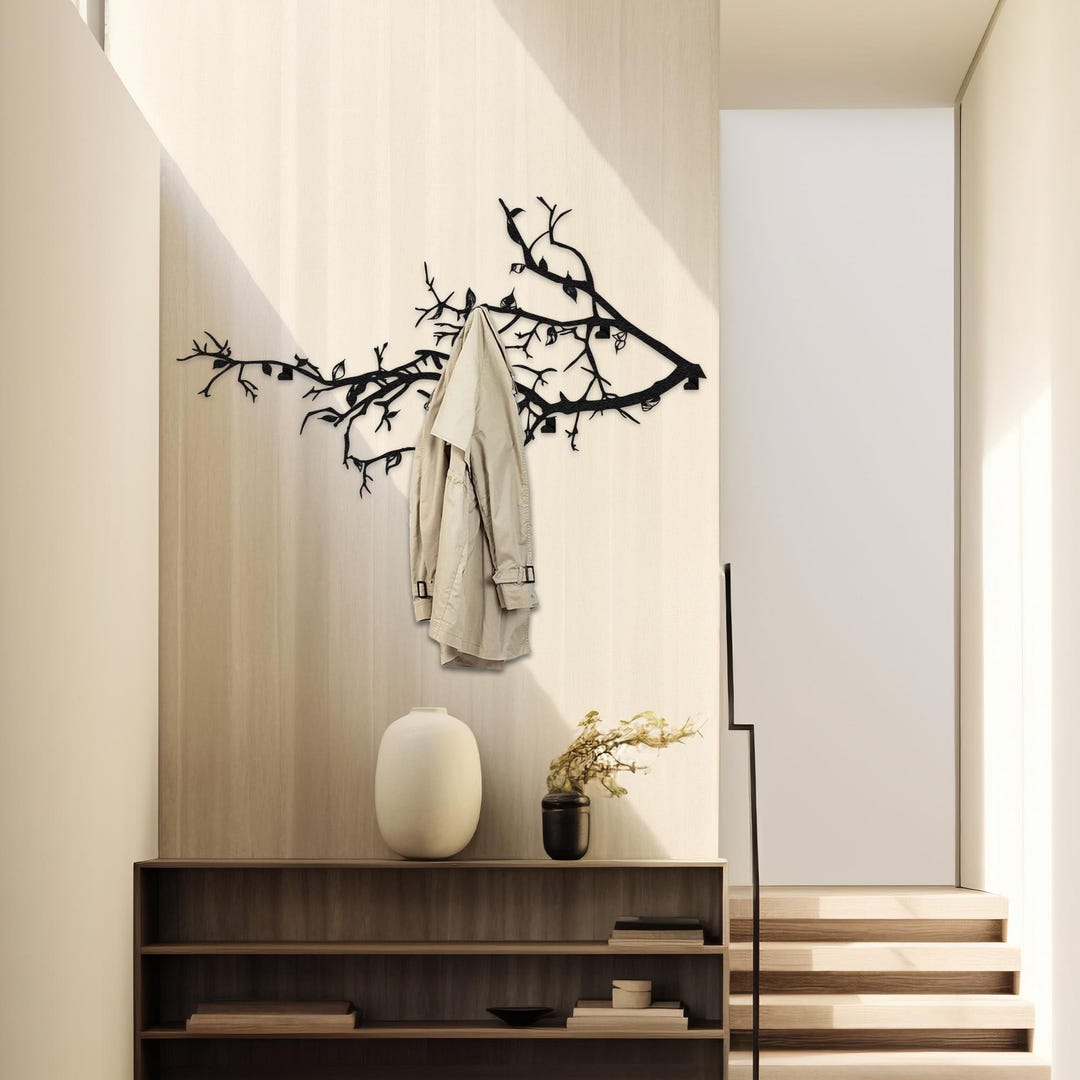 Branch and Nature Hanger, Chlotes Hanger, Metal Hooks, Decorative Hooks ...