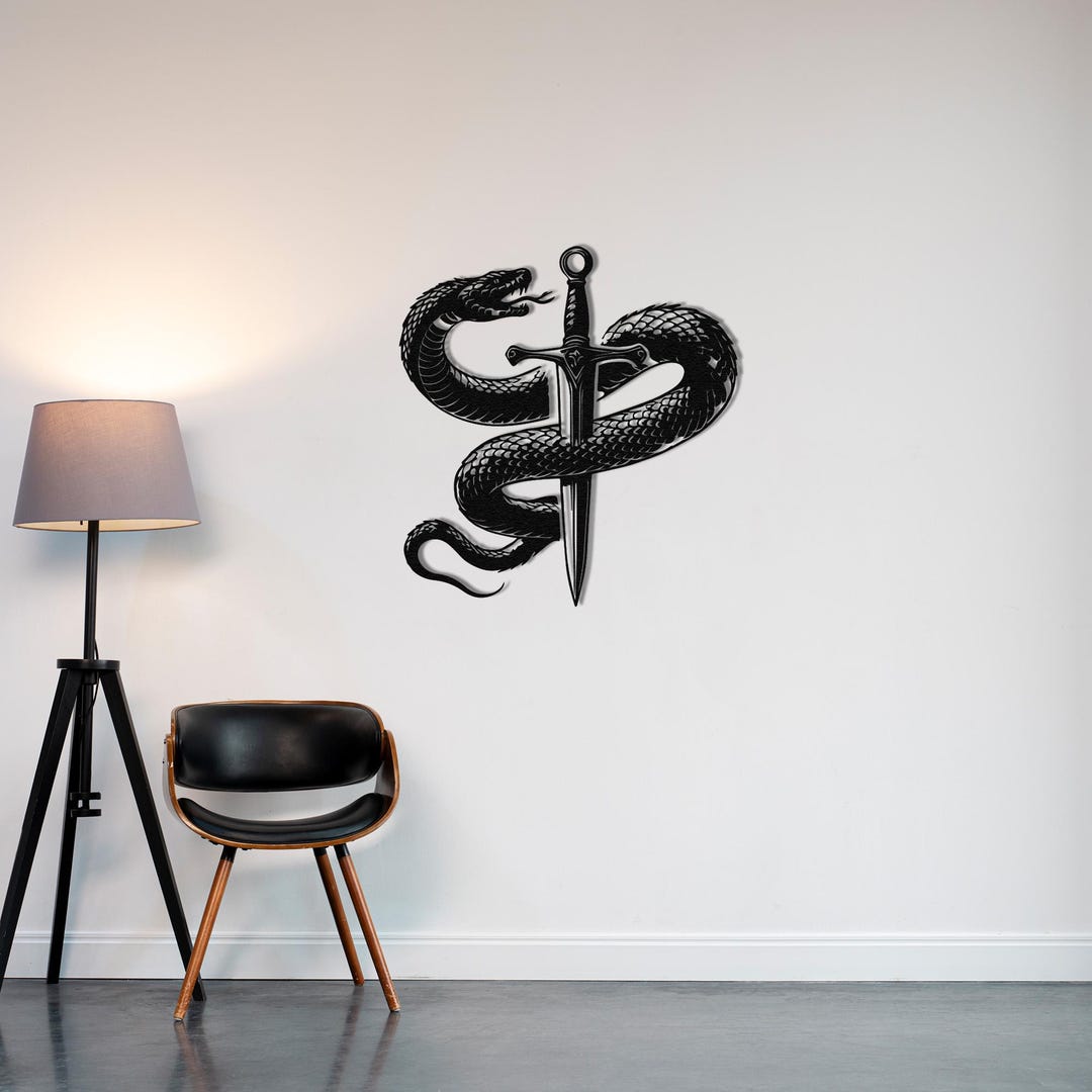 Gothic Weapon Decor, Modern Home Design, Metal Wall Decor, Gift for Her ...