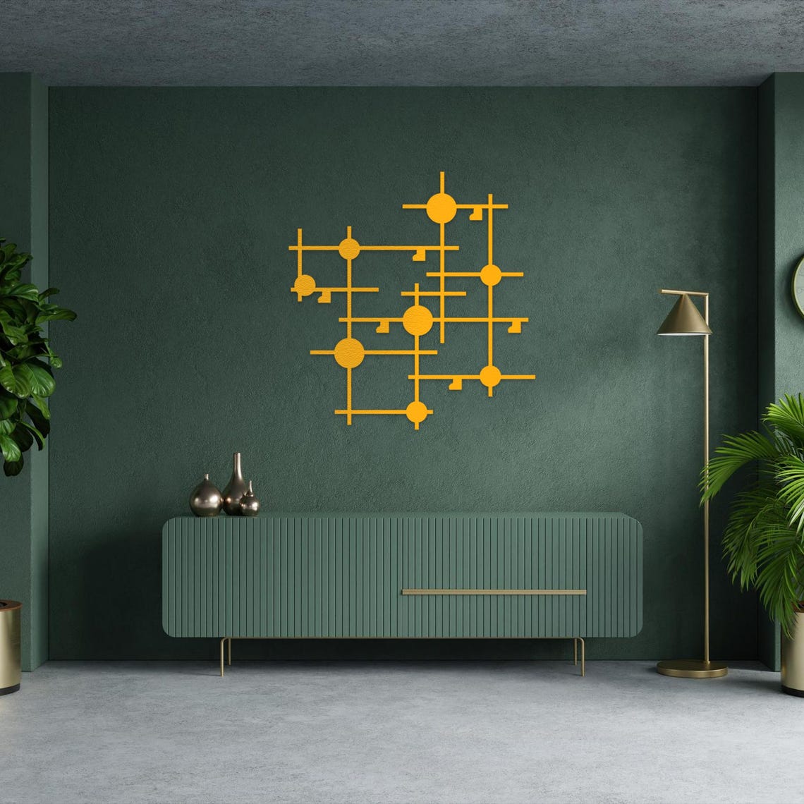 Abstract Circle Wall Coat Rack, Decorative Hooks , Modern Coat ...