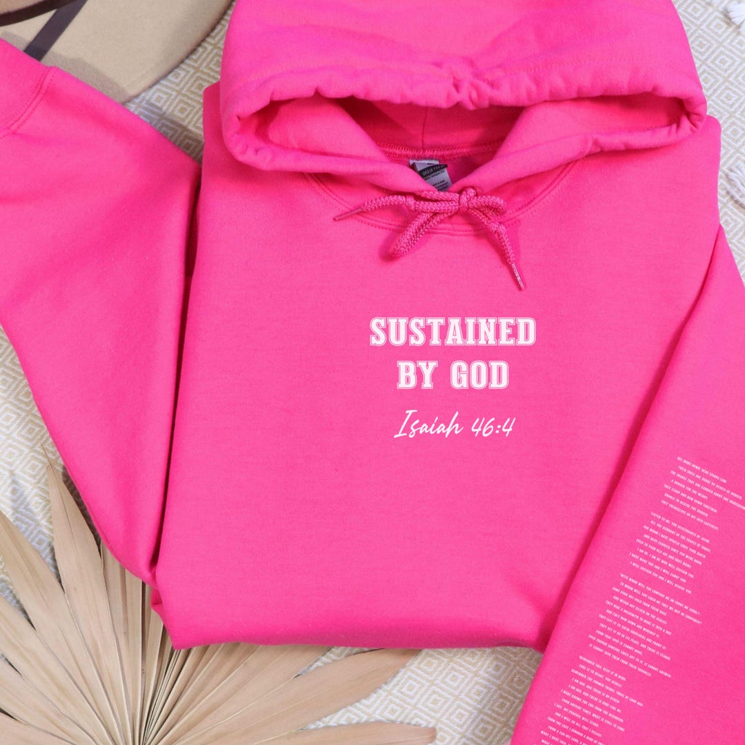 Isaiah 46:4 60th Birthday Personalized Christian Hoodie Custom Bible ...