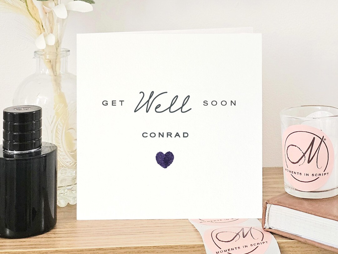 Personalised Get Well Card for Operation Recovery, Get Well Soon Card ...