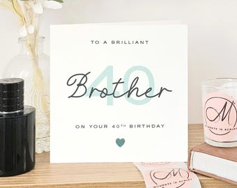 40th Birthday Card - Etsy
