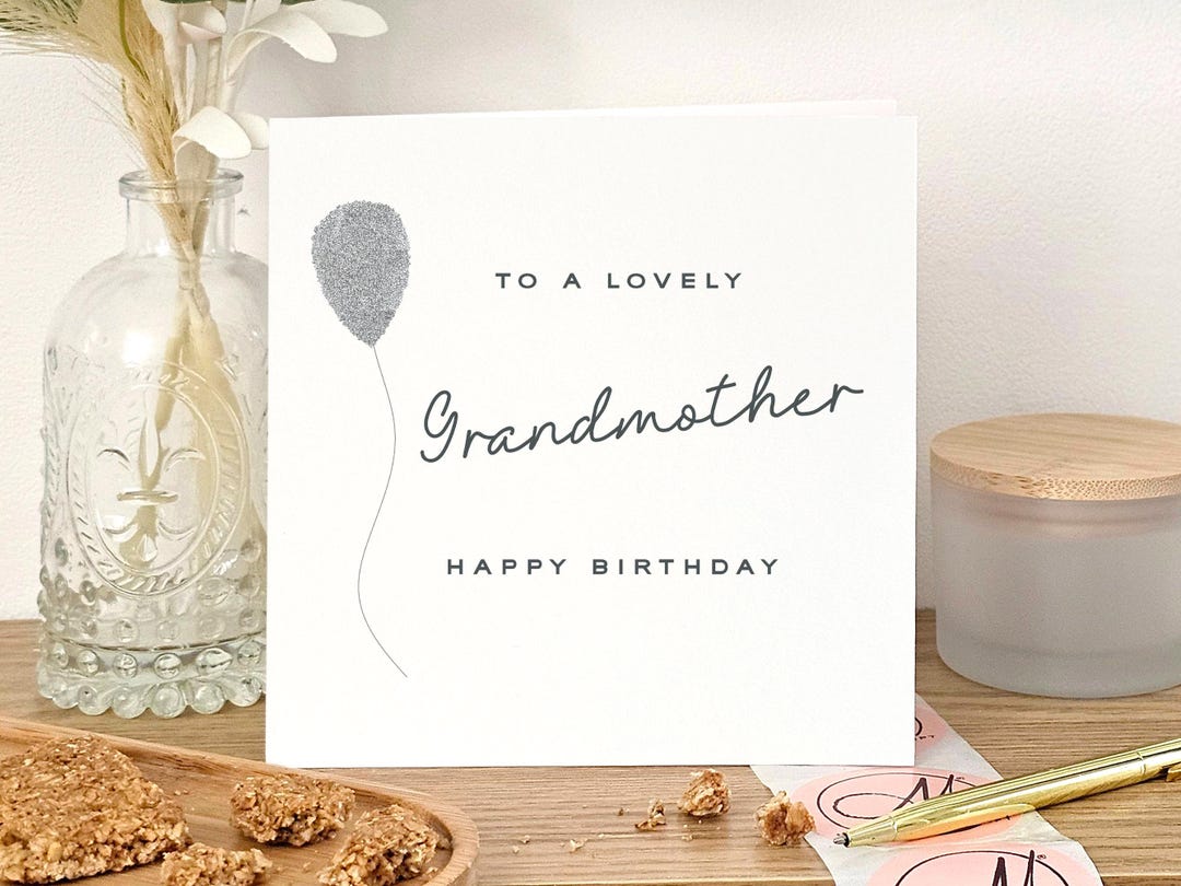Grandmother Birthday Card, Personalised Grandmother Birthday Card, Gran ...