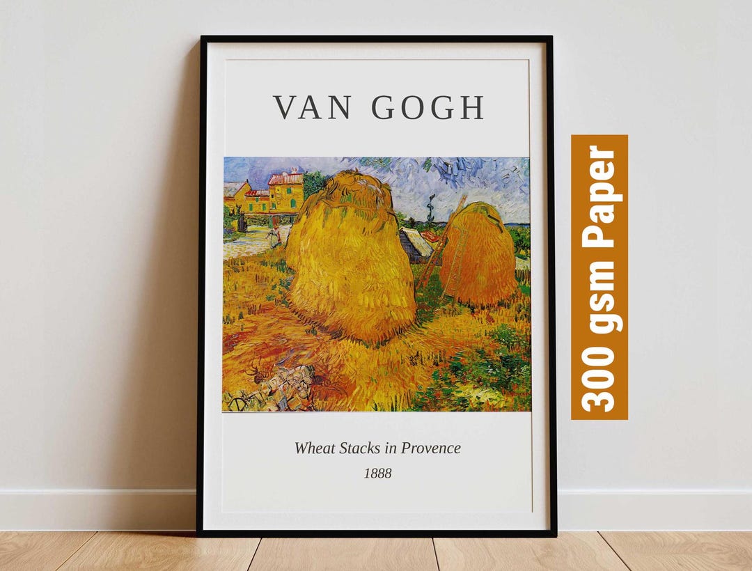 Vincent Van Gogh Original Wheat Stacks in Provence - Modern Exhibition ...