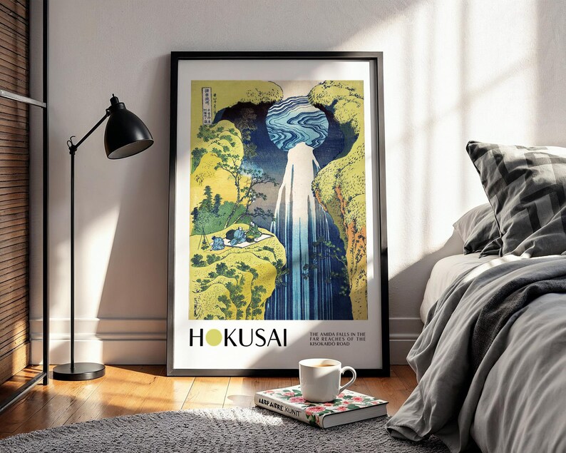 Amida Falls Print – Katsushika Hokusai Print Wall Art, Japanese Ukiyo-e ...