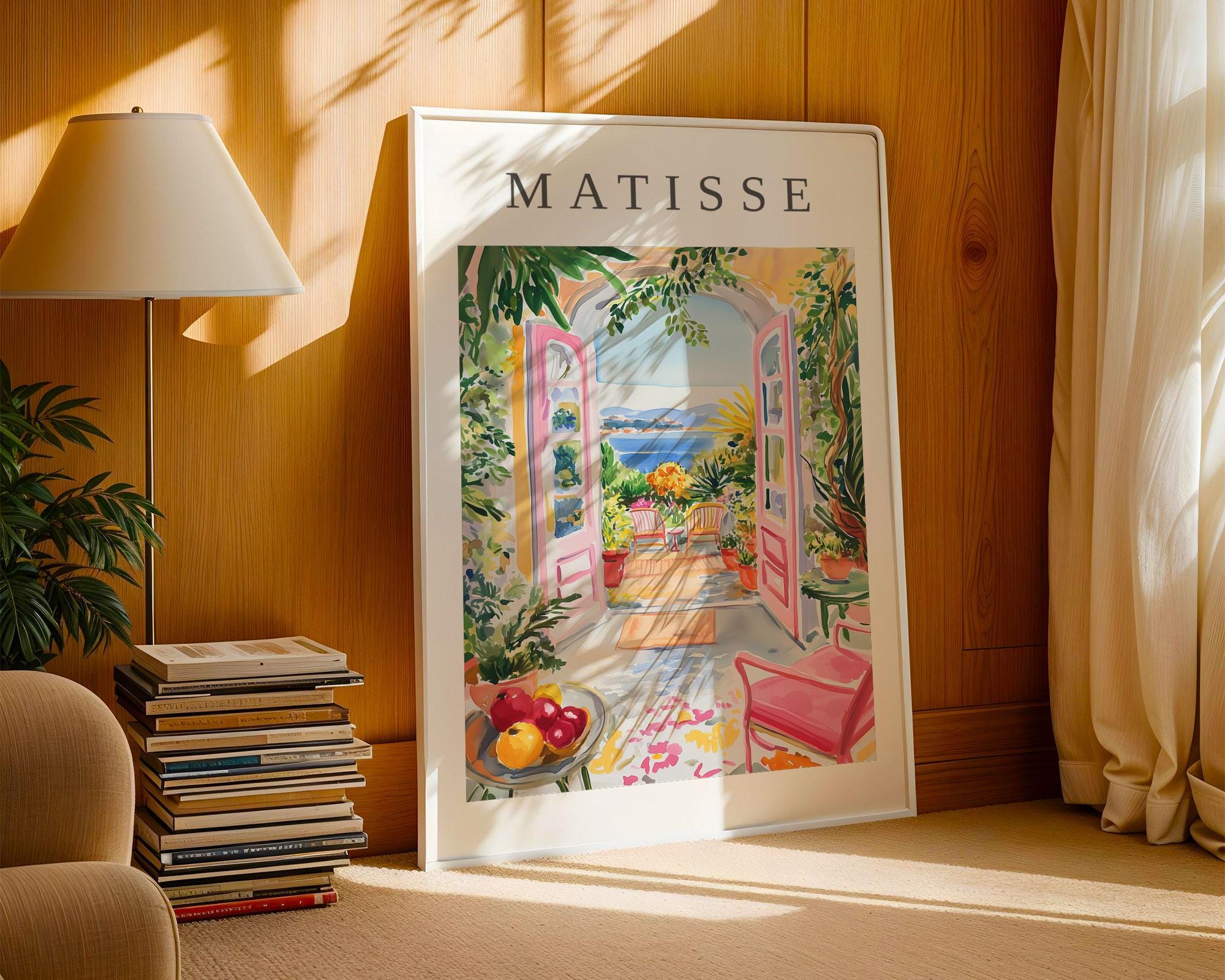 Henri Matisse Joyful Print – Abstract Room With Sea View Art – Colorful ...