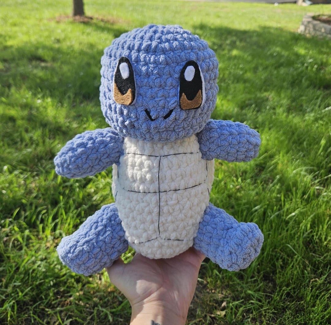 Crochet Squirtle Pokemon | Soft Amigurumi Squirtle Plushie | Perfect ...