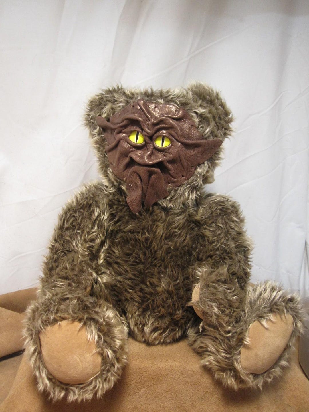 Grichels G-wok Metallic Bronze With Yellow Narrow Slit Pupil Eyes - Etsy