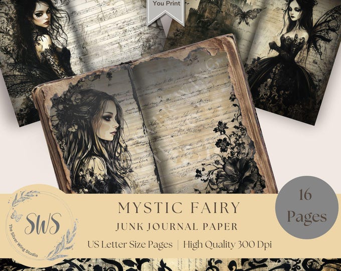 Dark Fairytales Junk Journal Kit: Gothic Fantasy Pages (PDF & JPG ...