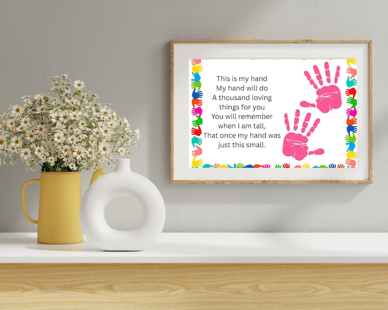 This is My Hand Poem Printable – Handprint Craft for Kids – DIY ...