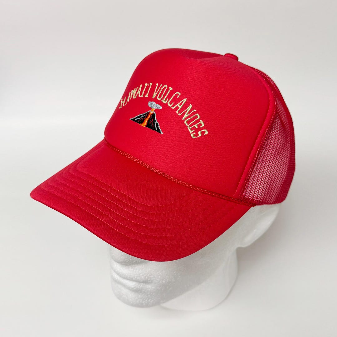 Hawaii Volcanoes National Park Foam Front Mesh Back Trucker Hat - Etsy