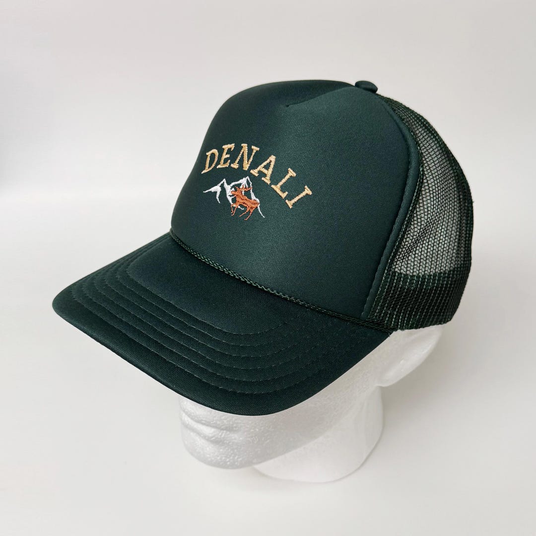 Denali National Park Trucker Hat: Embroidered Hiking Camping Cap - Etsy