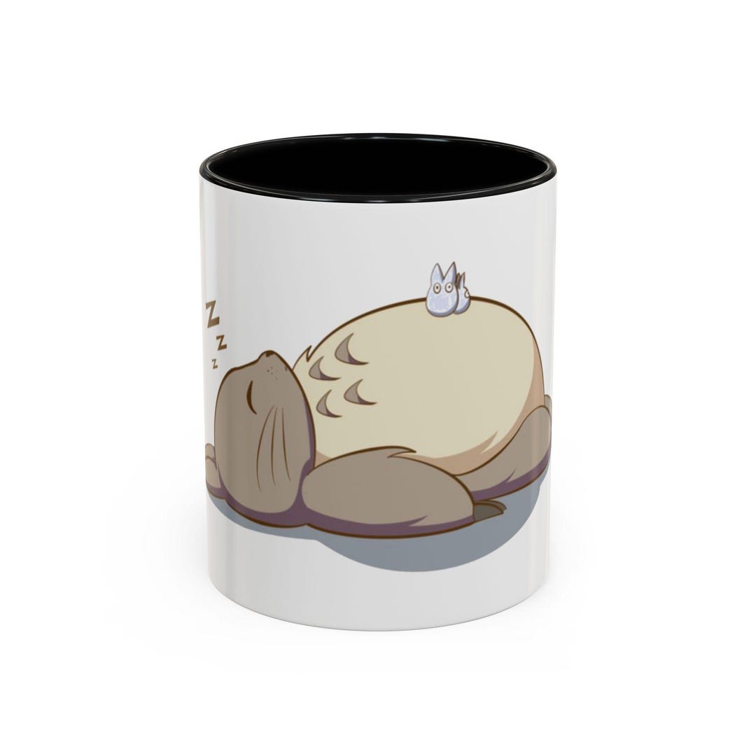TOTORO Accent Coffee Mug - Studio Ghibli Ceramic Mug 11oz - Etsy