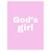 GOD'S GIRL Printable Wall Art Digital Poster Pink Wall Decor Girly Room ...
