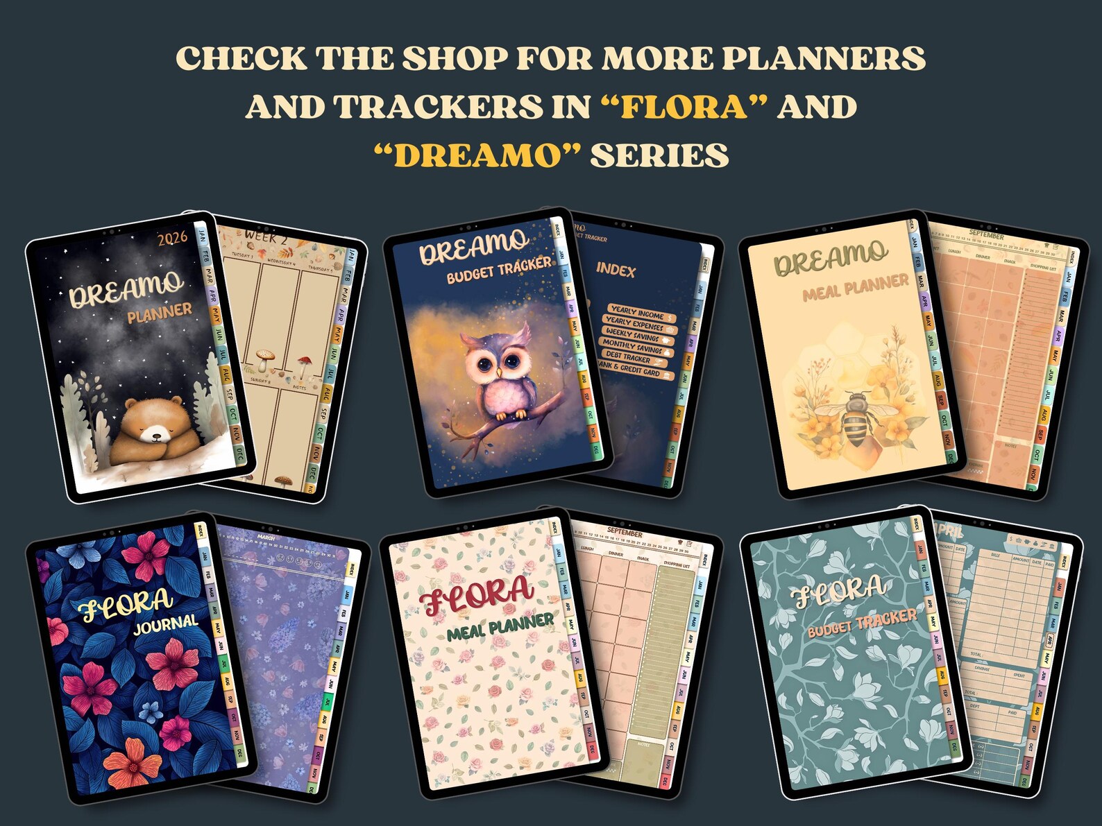 Flora Planner 2026 Sunday Start | Weekly Digital Planner | Floral Theme ...