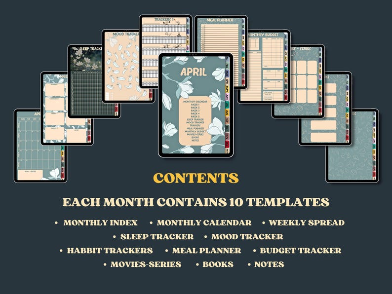 Flora 2026 Digital Planner | Weekly, Monday Start (goodnotes ...