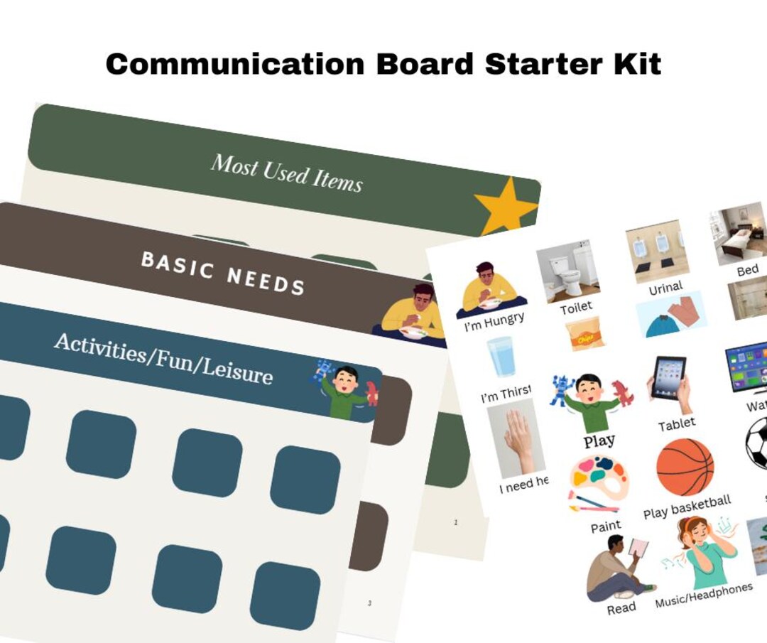 Communication Board Starter Kit - Etsy