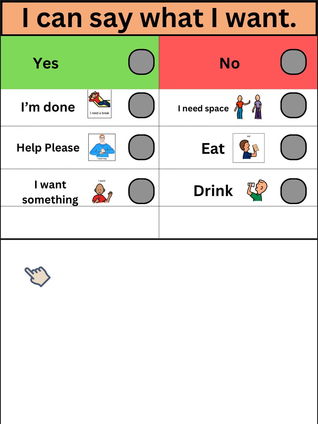 Simple Communication Board - Etsy