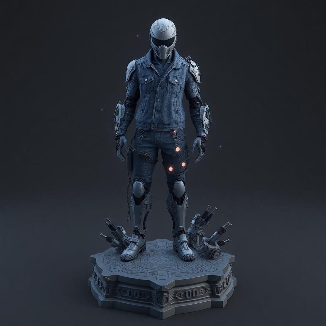 Humanoid 3D STL File for 3D Printer 3D Printing Model Gift Action ...