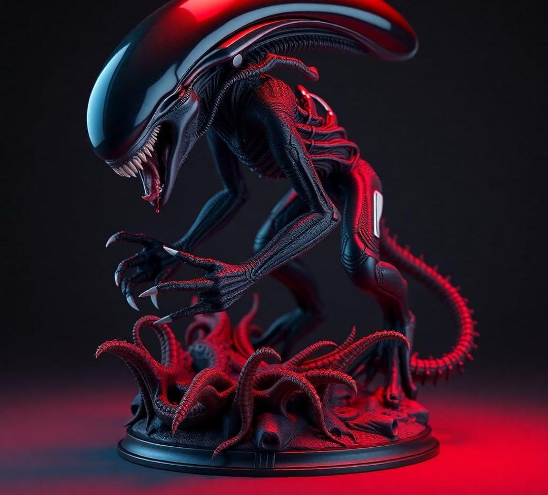 Alien Xenomorph Sculpture - 3D Printable STL File - Etsy UK