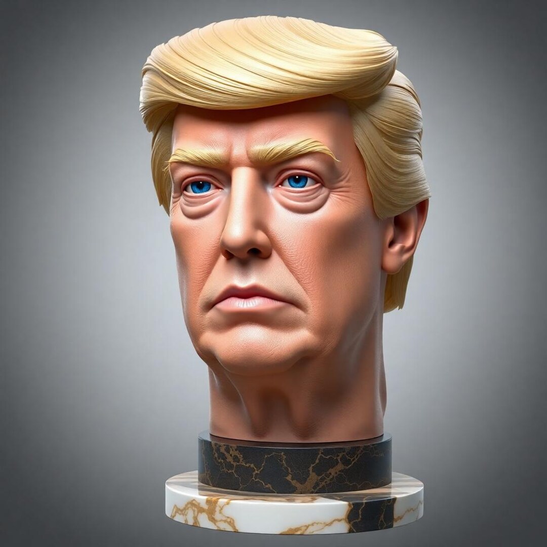 Trump 3D STL File for 3D Printer 3D Printing Model Gift Movie Lover ...