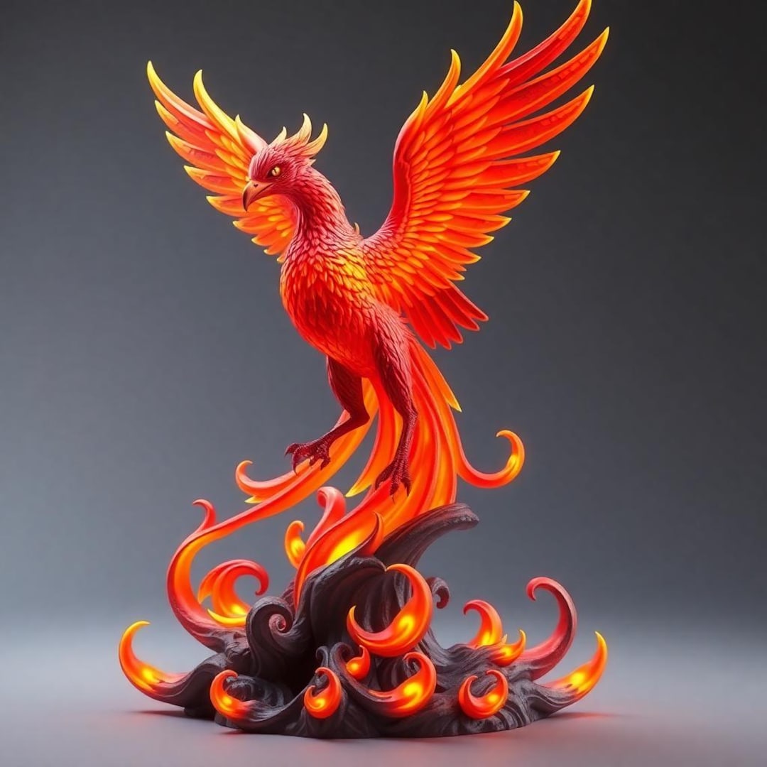 3d Model, 3d Stl Phoenix File, Stl for Printing, 3d Printer and ...