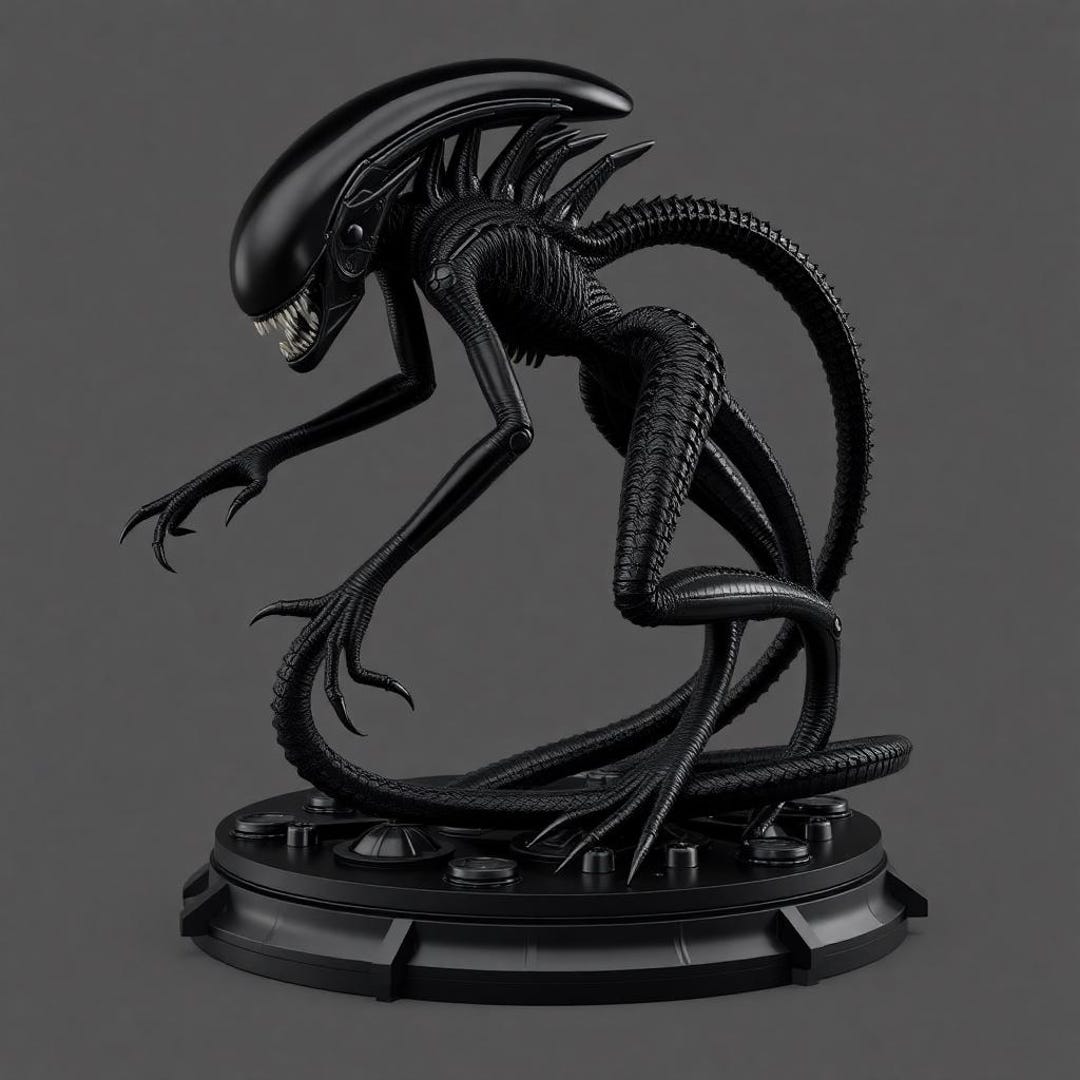 Alien (xenomorph) Statue 3D Printer File 3D STL Model Printing STL File ...