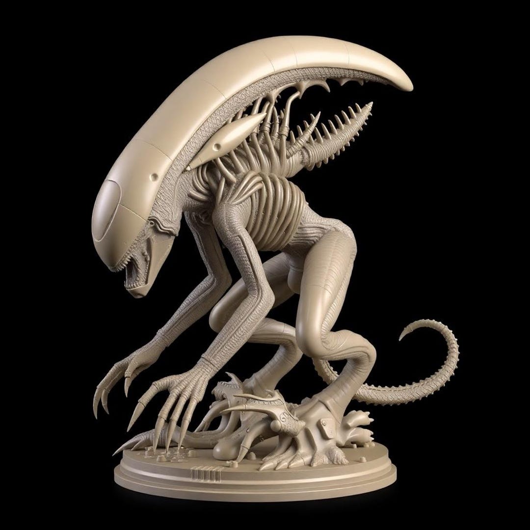 Alien Xenomorph Sculpture - 3D Printable STL File - Etsy