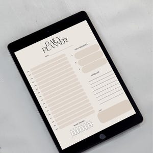 Minimalist Daily Planner | Printable PDF | Productivity and Time ...