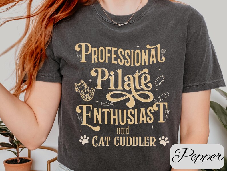 Pilates Lover Shirt, Cat Cuddler T-shirt, Cat Pilates Tee, Pilate ...