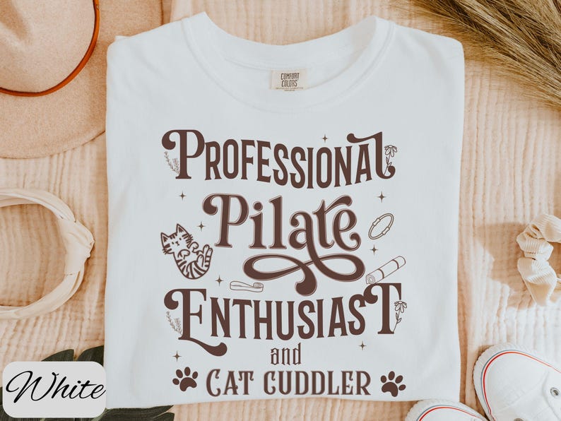 Pilates Lover Shirt, Cat Cuddler T-shirt, Cat Pilates Tee, Pilate ...