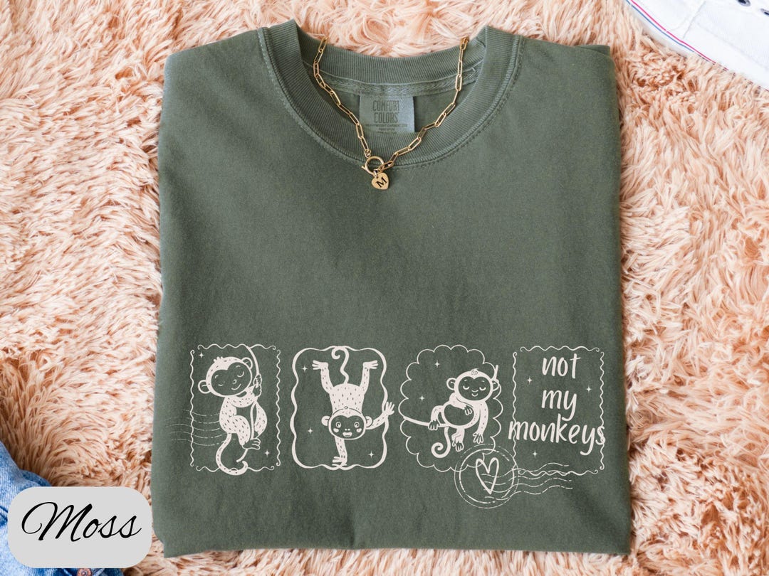 Not My Monkey Not My Circus, Minimalist Funny Tee, Boundaries Shirt ...