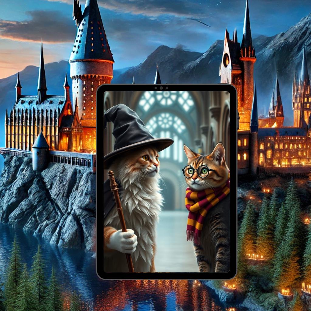 Wizard Cats PNG, Digital Cats - Etsy