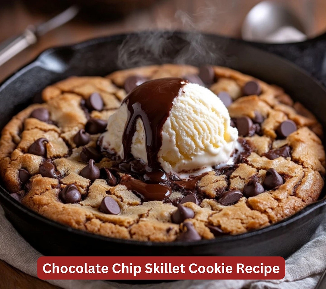 Best Recipe for Chocolate Chip Skillet Cookie Pizookie Style Dessert ...