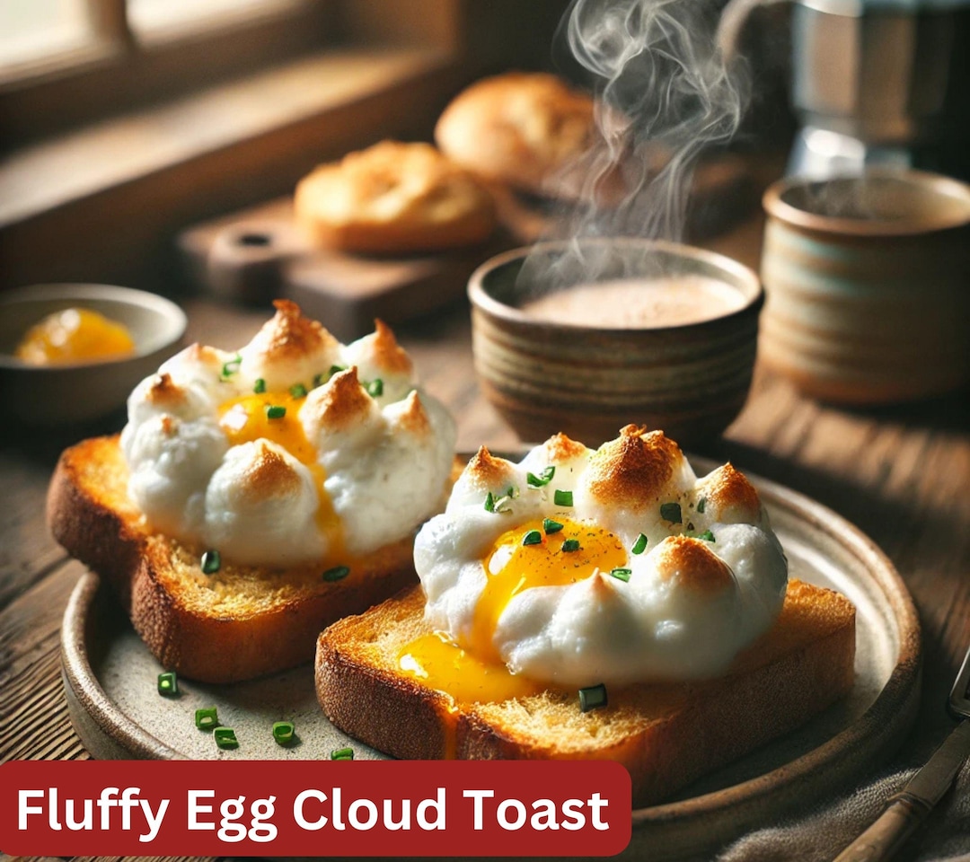 Best Recipe for Fluffy Egg Cloud Toast, Egg Recipes, Simple Recipe ...