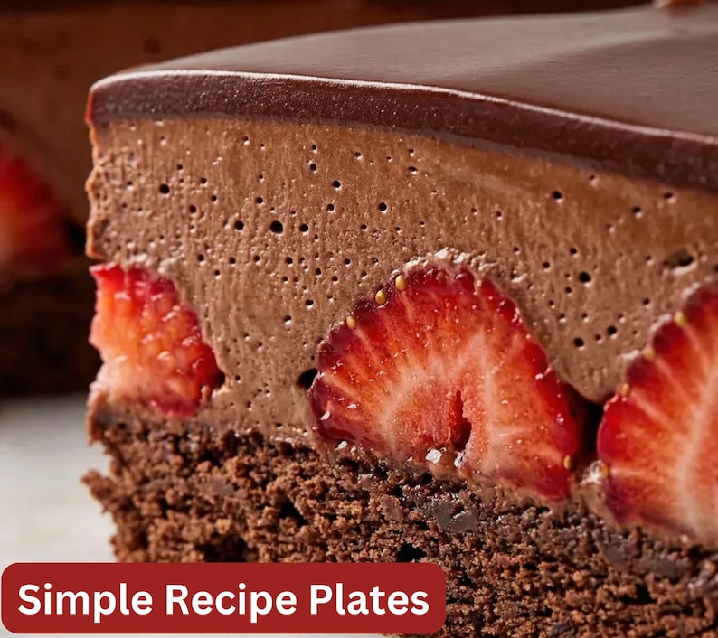 Best Recipe for No Bake Midnight Strawberry Mousse Digital Download - Etsy