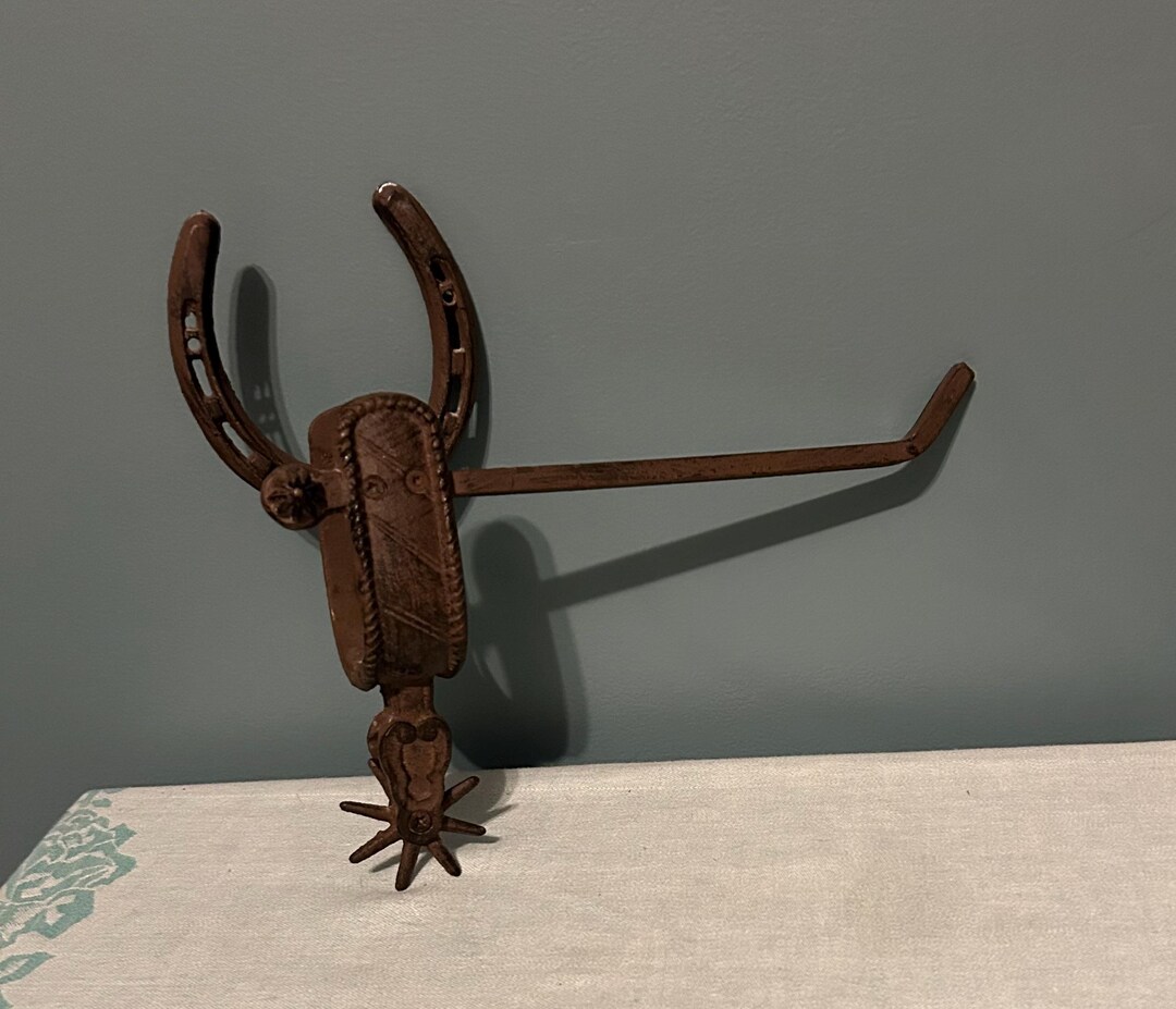 Western Spur Wall Hook for Coats or Towels | Horseshoe Bathroom or ...