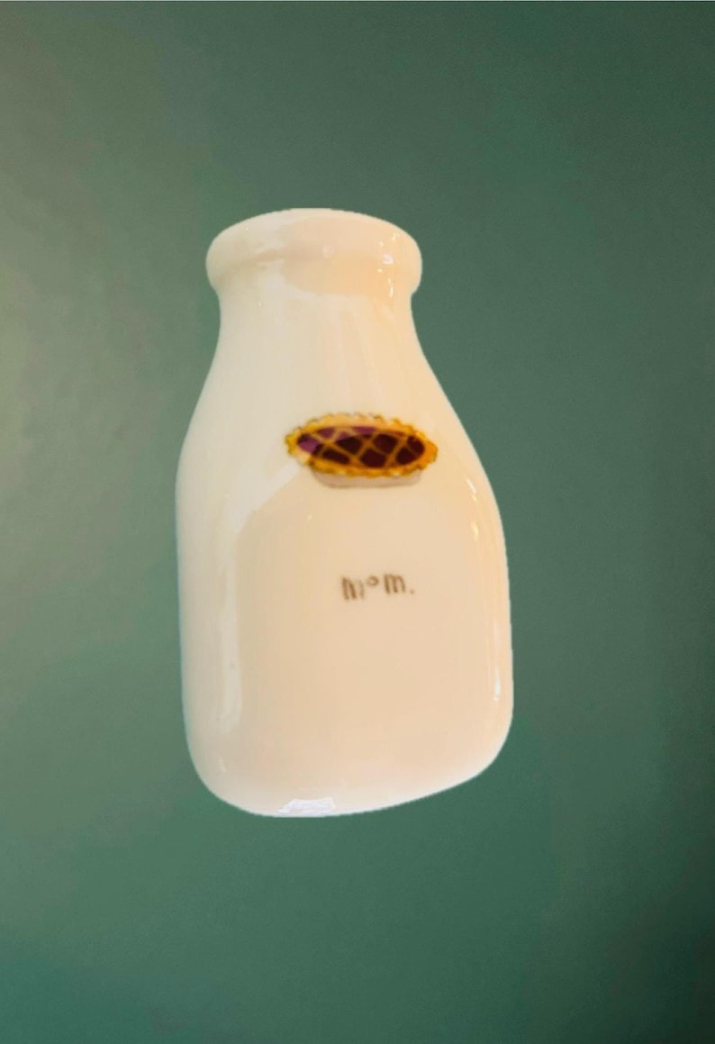Handmade Beth Mueller Mom Milk Bottle Small Jug Vase Scandinavian ...