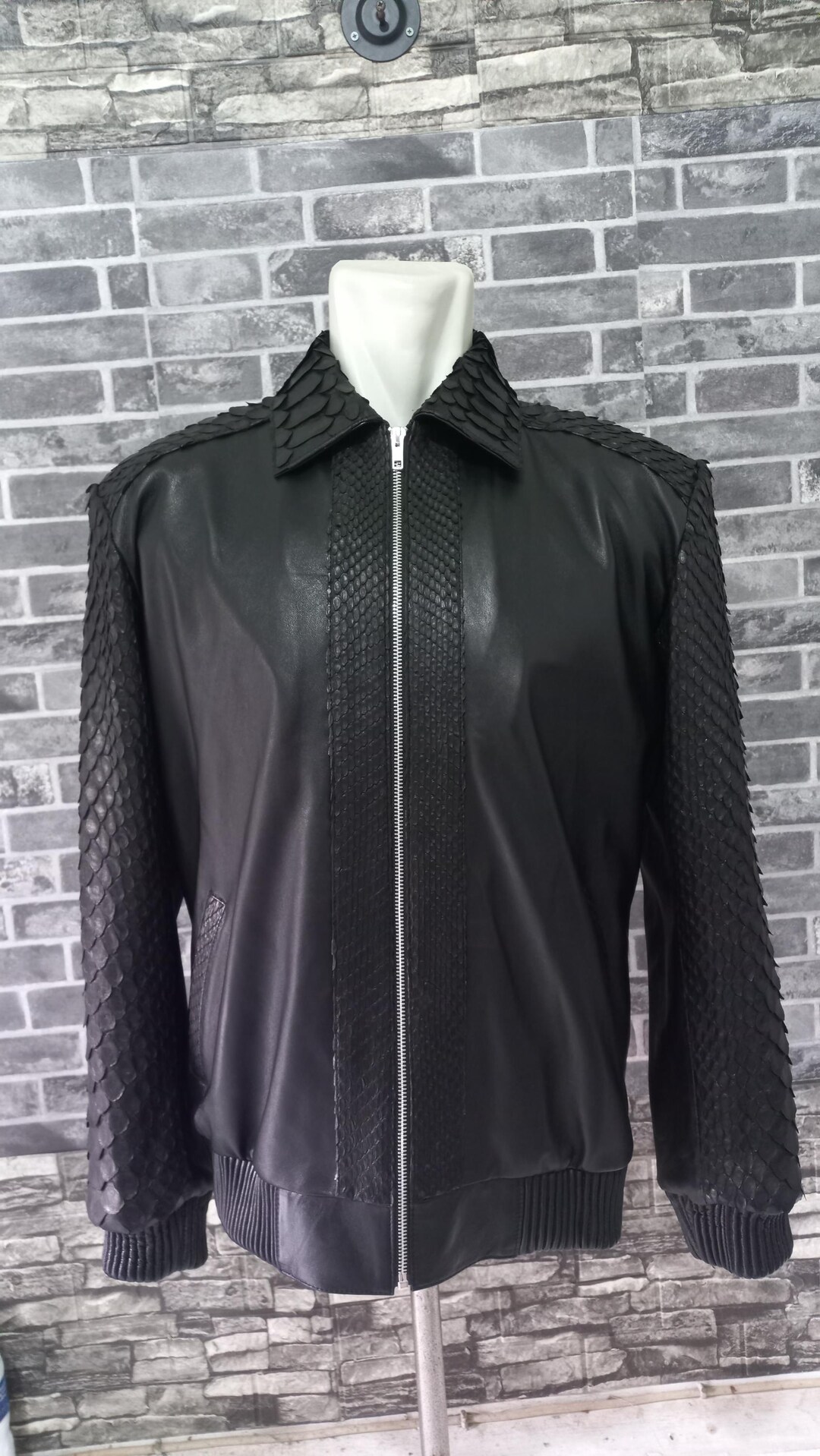 Custom King Burmese Python Leather Jacket - Etsy