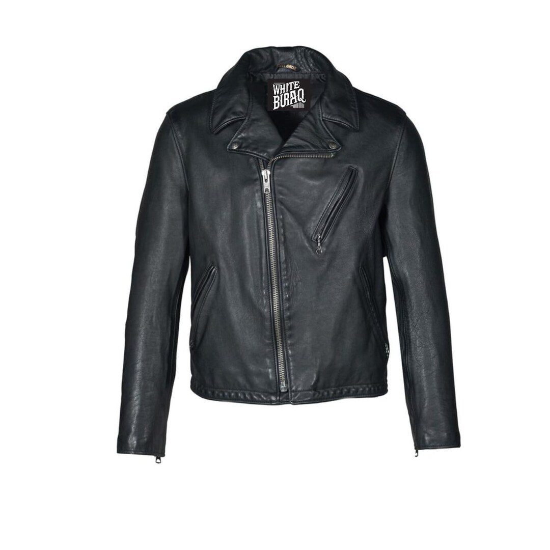 Lightweight Cowhide Motorcycle Jacket Classic Rider Style With All ...