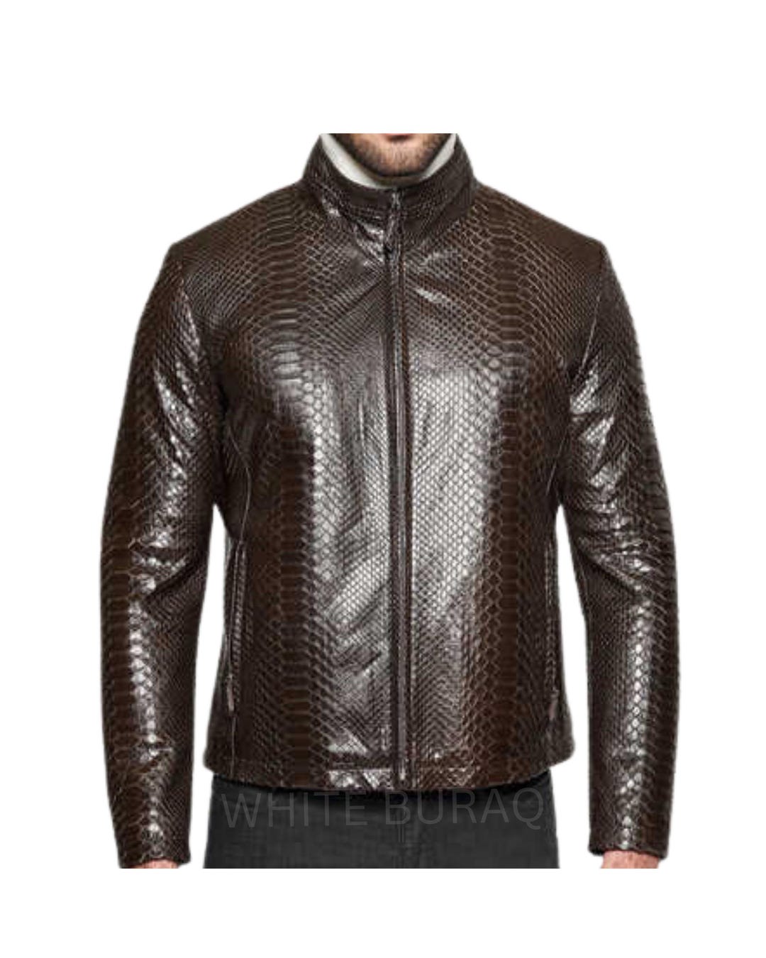 Pre Order Custom Handmade Genuine Python Leather Jacket | Real ...