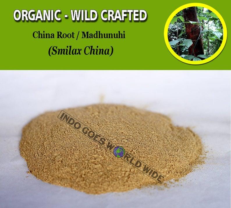 POWDER China Root Madhunuhi Smilax China Organic Wildcrafted Fresh ...