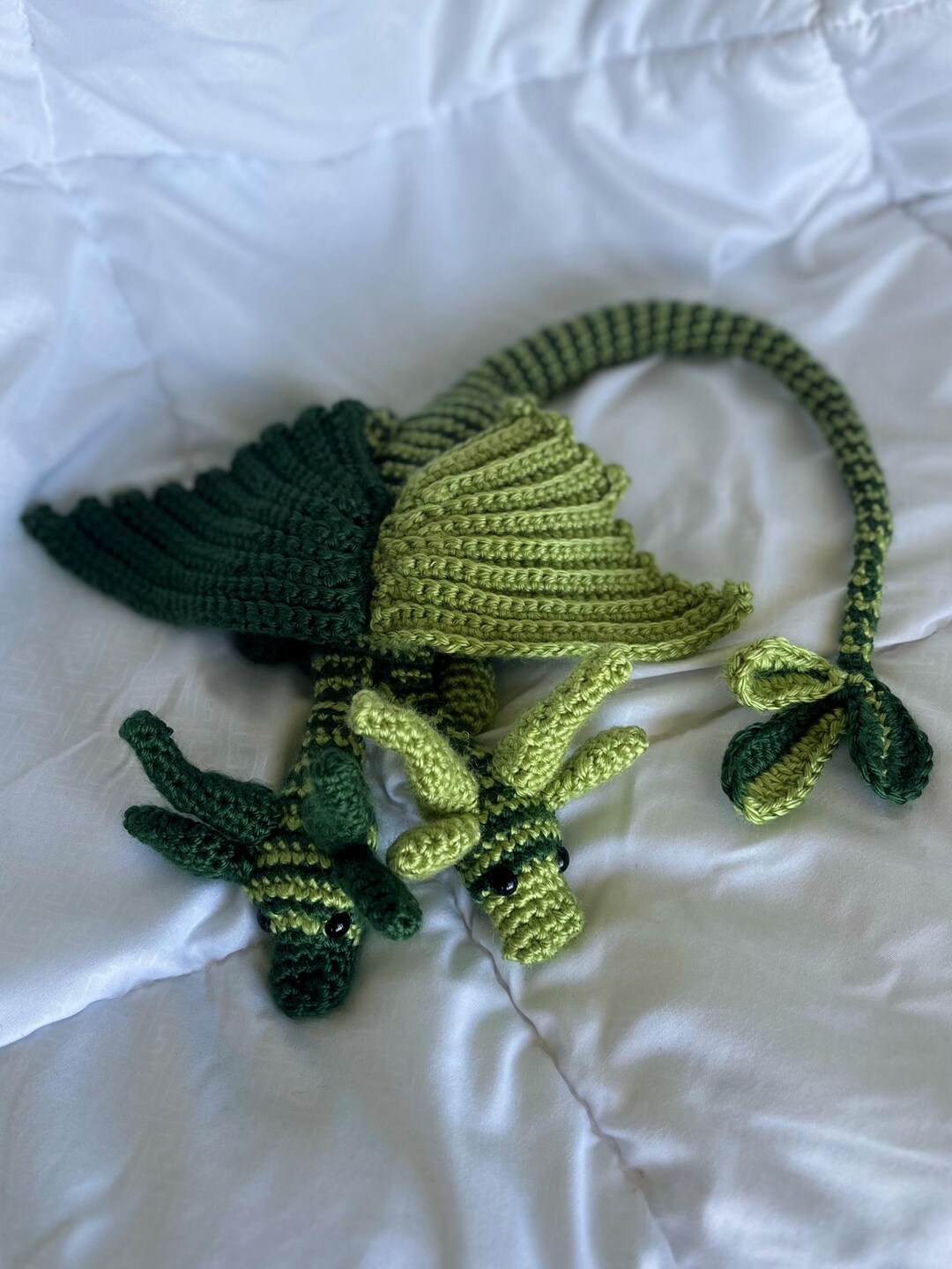 Striped Handmade Two-headed Dragon - Etsy