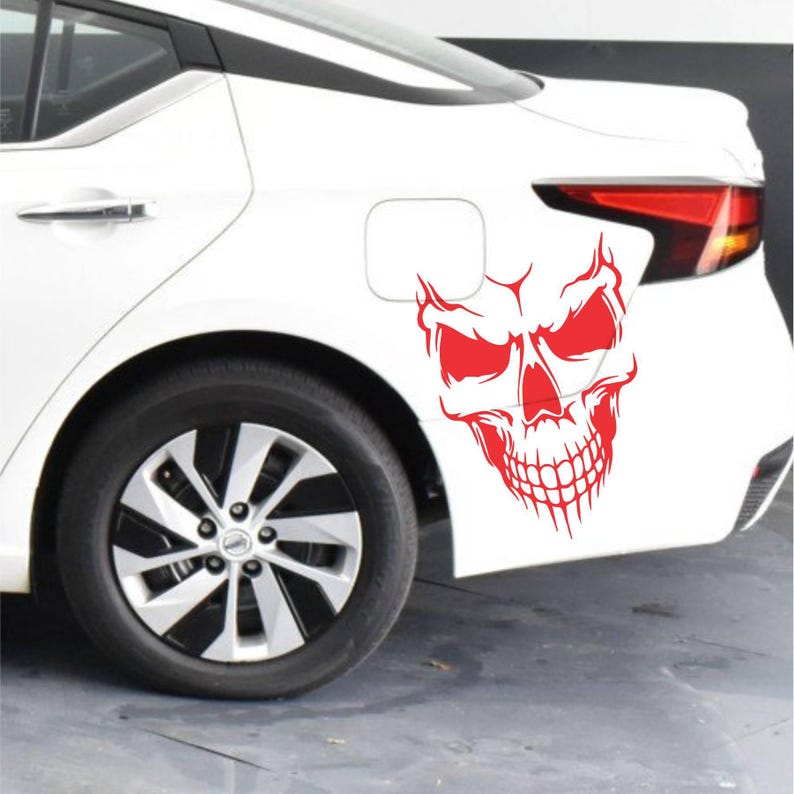 Evil Skull Stencil: Reusable Plastic for Painting & Embossing - Etsy