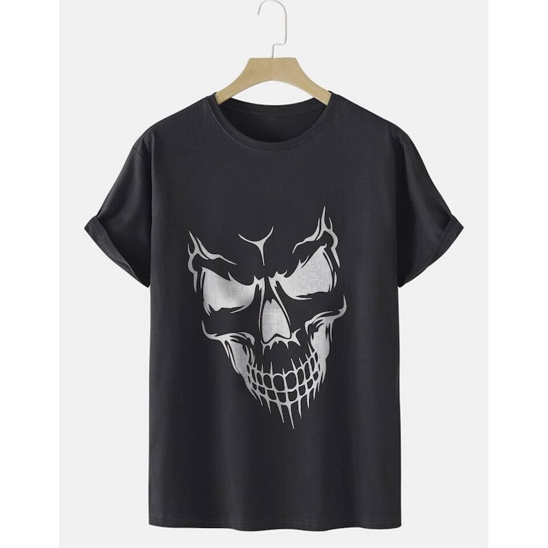Evil Skull Stencil: Reusable Plastic for Painting & Embossing - Etsy