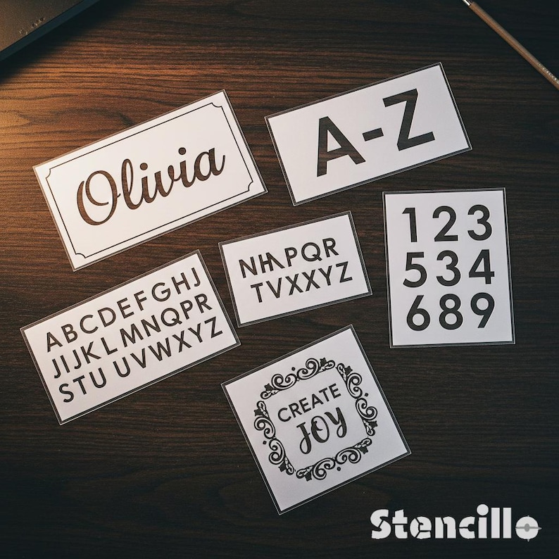 Custom Text Stencils | Name Stencils | Lettering Stencils | Reusable ...